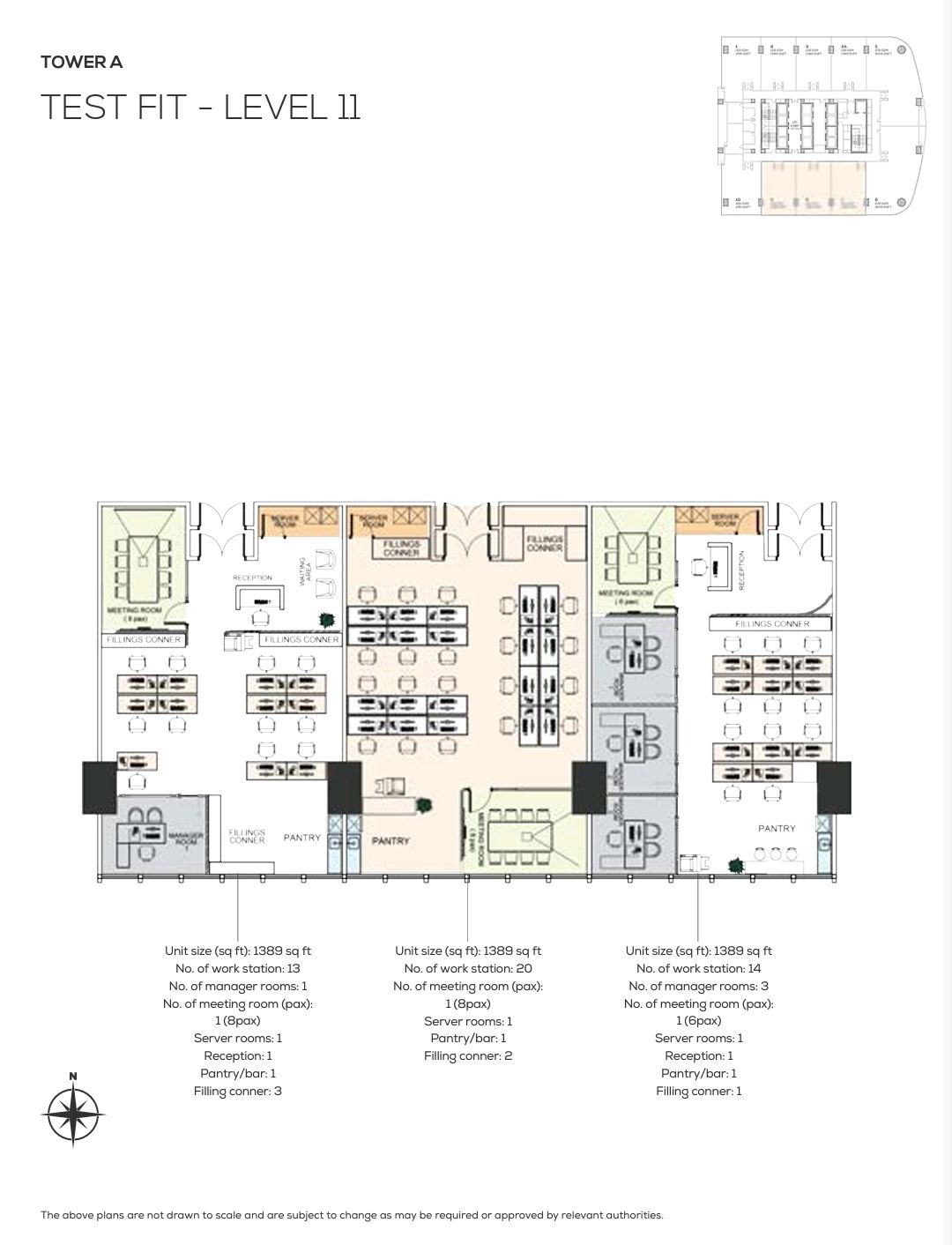 Duo-Tower-Level-11-Office-Suites-Layout | Office Space For Sale and Lease